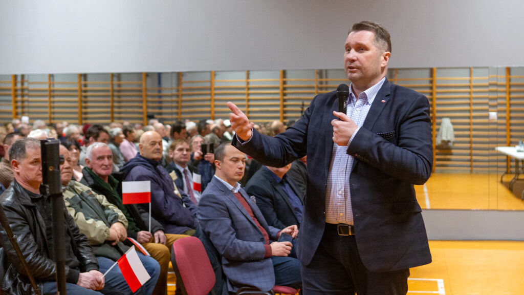 Przemysław Czarnek i posłowie PiS w Świeciu. O czym mówili? Zobacz wideo